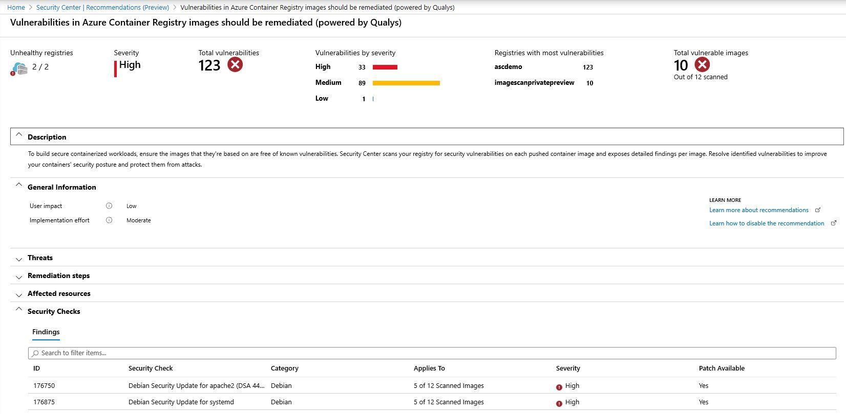 Exporting Azure Container Registry Vulnerability Assessment in Microsoft Defender for Cloud ...