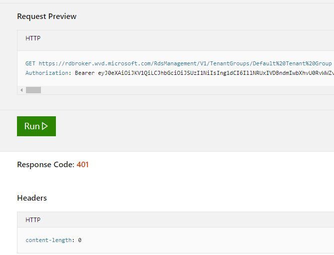 WVD RestAPI 401 Error | Microsoft Community Hub