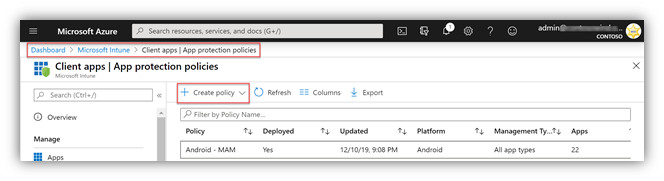 Use Intune MAM to Control Office Mobile Apps and Office 365 Content ...