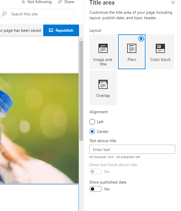 How to hide title from Sharepoint page | Microsoft Community Hub