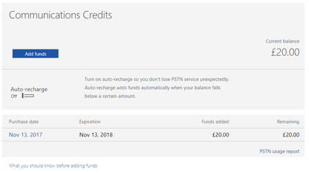 How do I check balance of Communications Credits? | Microsoft Community Hub