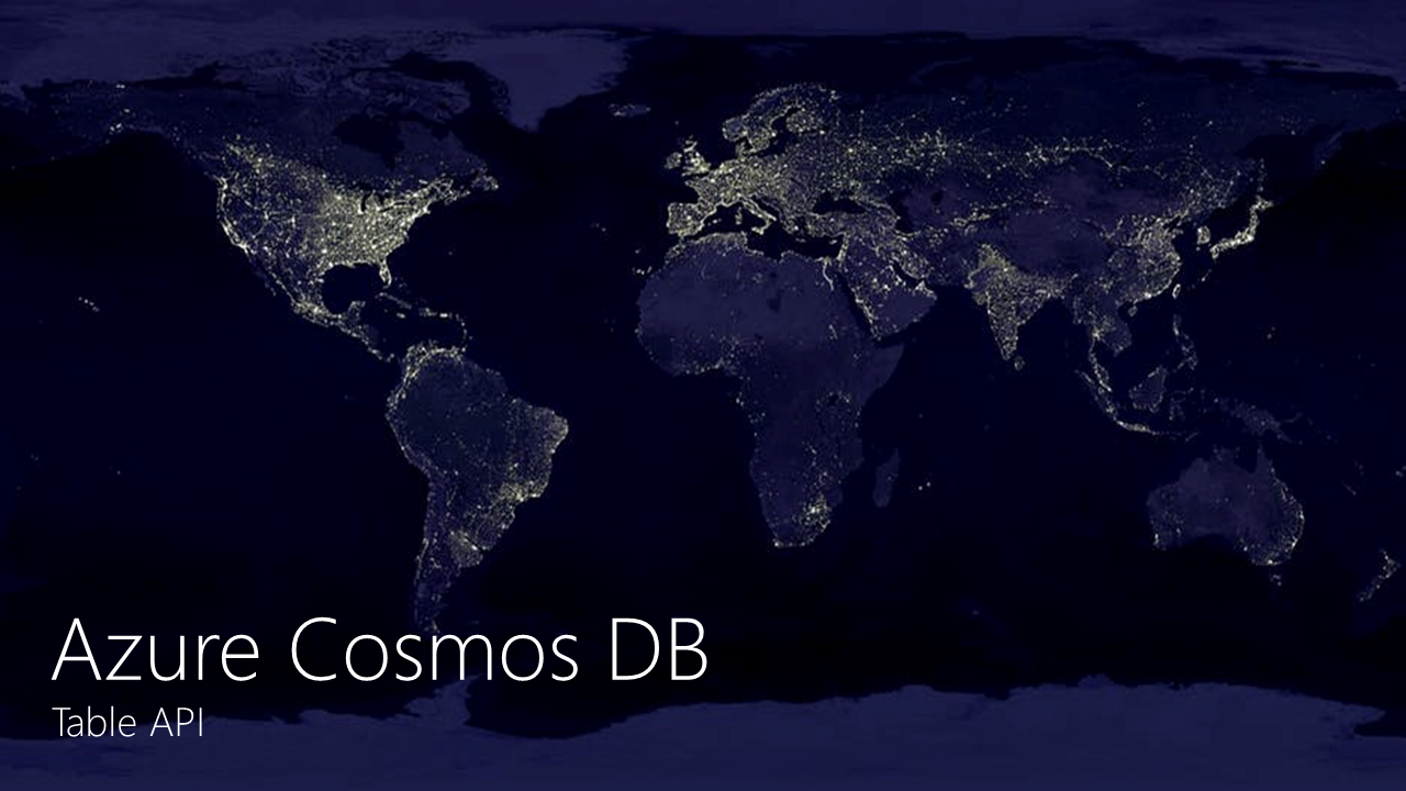 Announcing the general availability of Azure #CosmosDB Table API ...