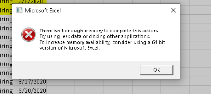 Excel hangs up during execution of any operation | Microsoft Community Hub