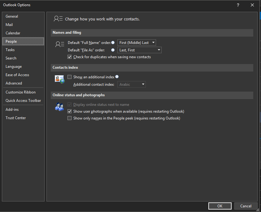 Missing presence status in Outlook | Microsoft Community Hub
