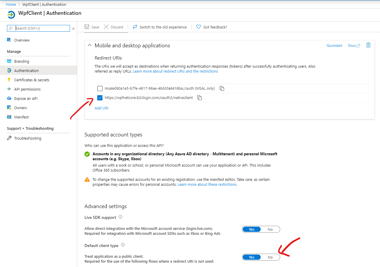 How to use embedded web UI of MSAL.NET on WPF on .NET Core | Microsoft ...