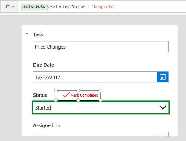 How to Update a Field through a button's OnSelect Event | Microsoft Community Hub