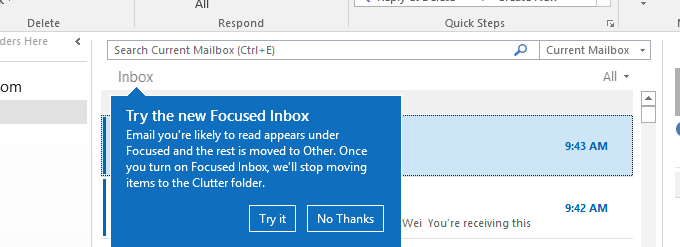 Update on Focused Inbox and our plans for Clutter | Microsoft Community Hub