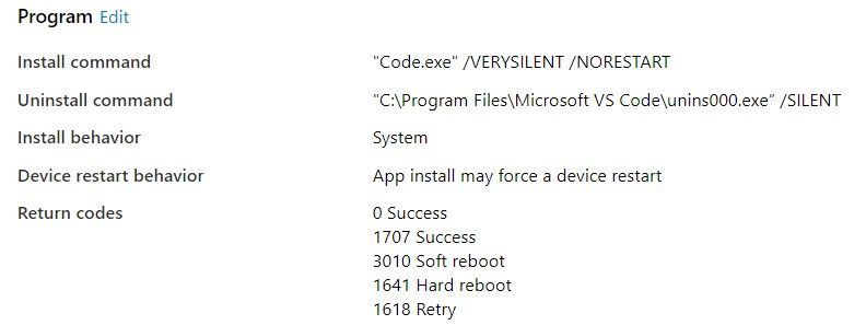 Error deploying Visual Studio Code "System" Version in Intune | Microsoft Community Hub