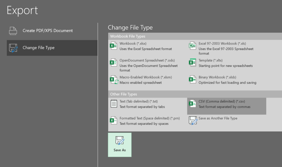 How can I change the default Export file type? | Microsoft Community Hub