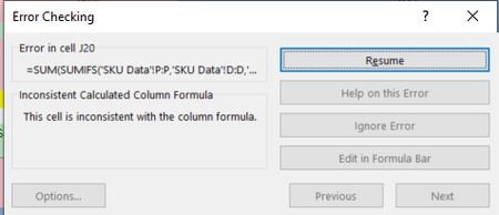 Inconsistent calculated column formula | Microsoft Community Hub