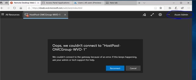 Windows Virtual Desktop Error Microsoft Community Hub