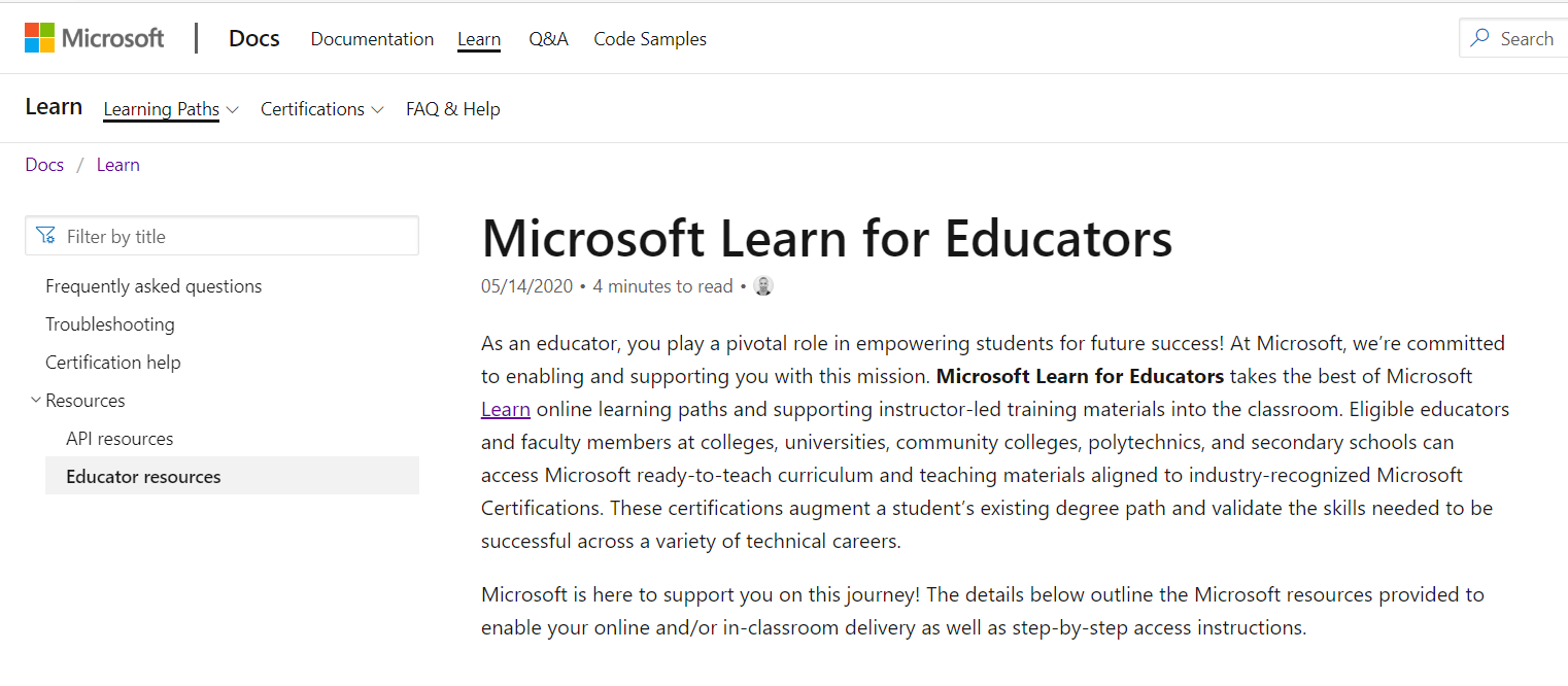 New resources for educators and students | Microsoft Community Hub