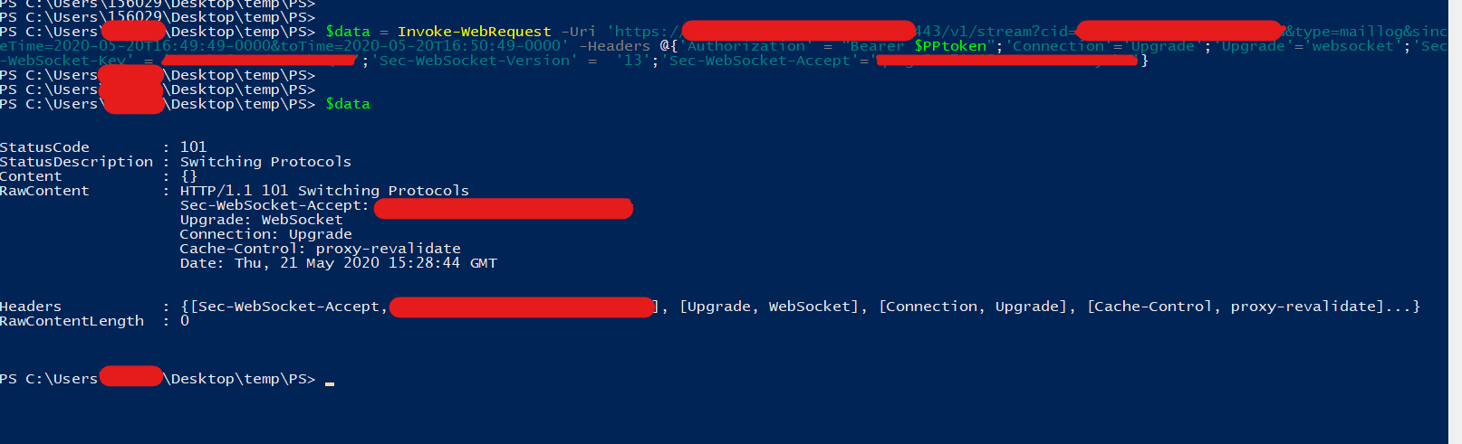 Invoke-webrequest cmdlet query | Microsoft Community Hub