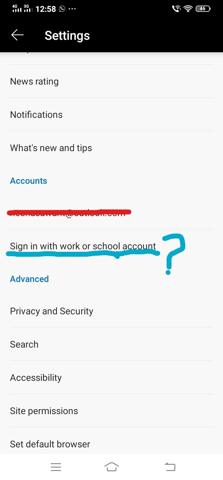 Multiple accounts on Microsoft Edge Android | Microsoft Community Hub