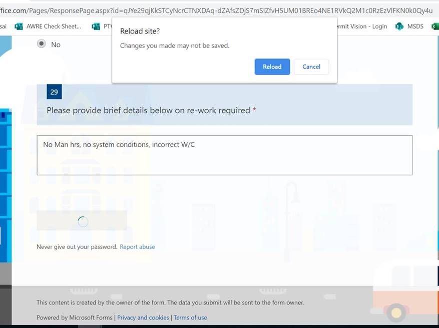 Microsoft forms crashing when you try and submit | Microsoft Community Hub