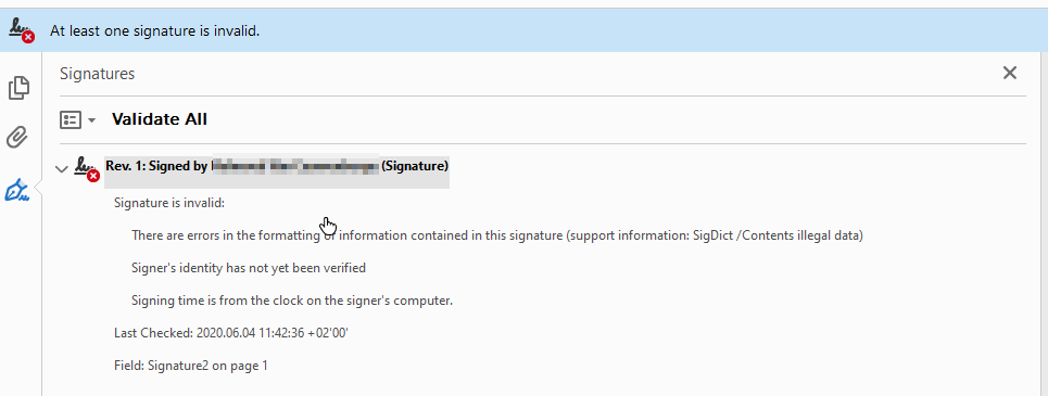 Signature invalid after labeling PDF document | Microsoft Community Hub