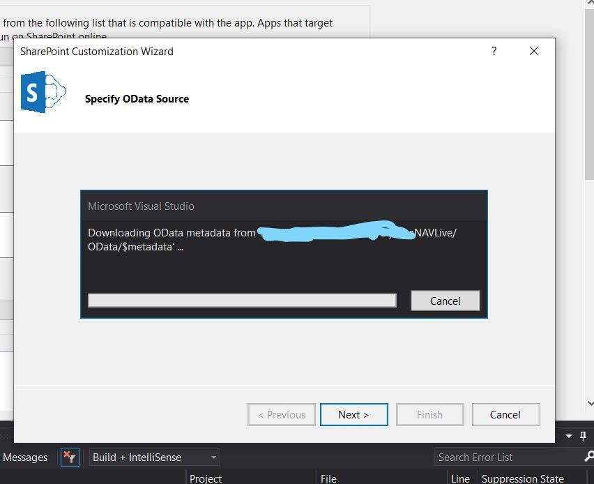 BCS model in Visual Studio | Microsoft Community Hub