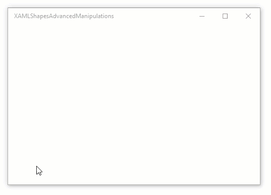UWP Inking XAML Shapes manipulation level up