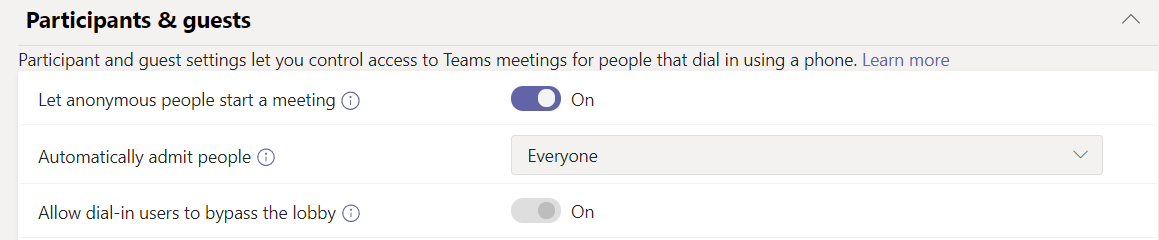 Teams meeting policy "allow everyone" not working - anonymous users ...