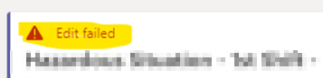 Edit Failed when trying to edit a post. | Microsoft Community Hub