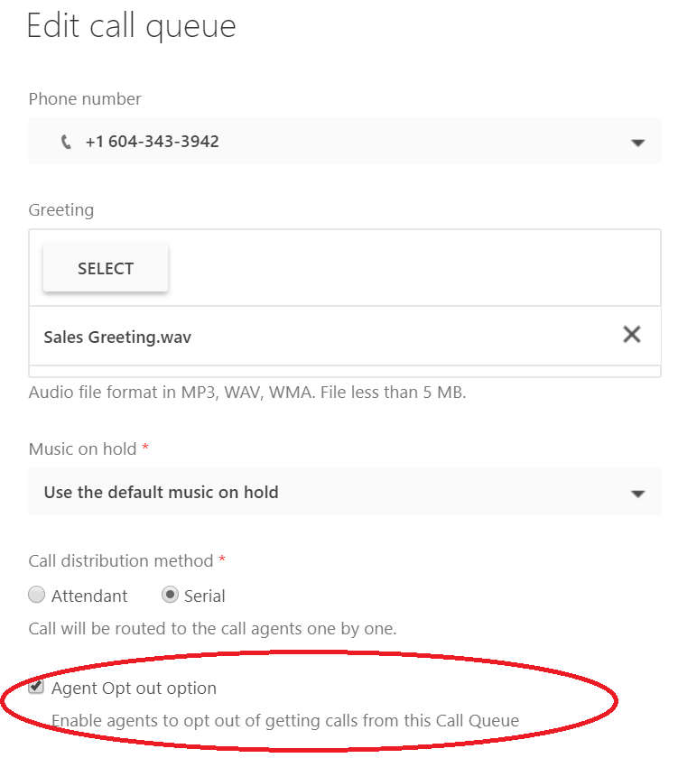 Call Queues: Agent Opt In/Out feature has been rolled out to all ...