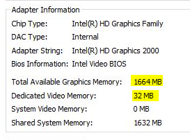 Teams requires 128MB graphics memory | Microsoft Community Hub