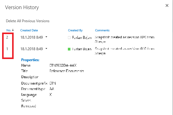 How to display latest document set version number? | Microsoft ...
