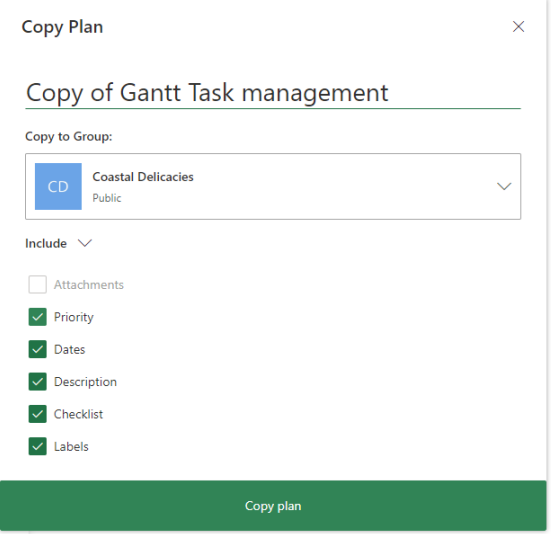 Copy plan to existing Office365 Groups is now available in Microsoft ...