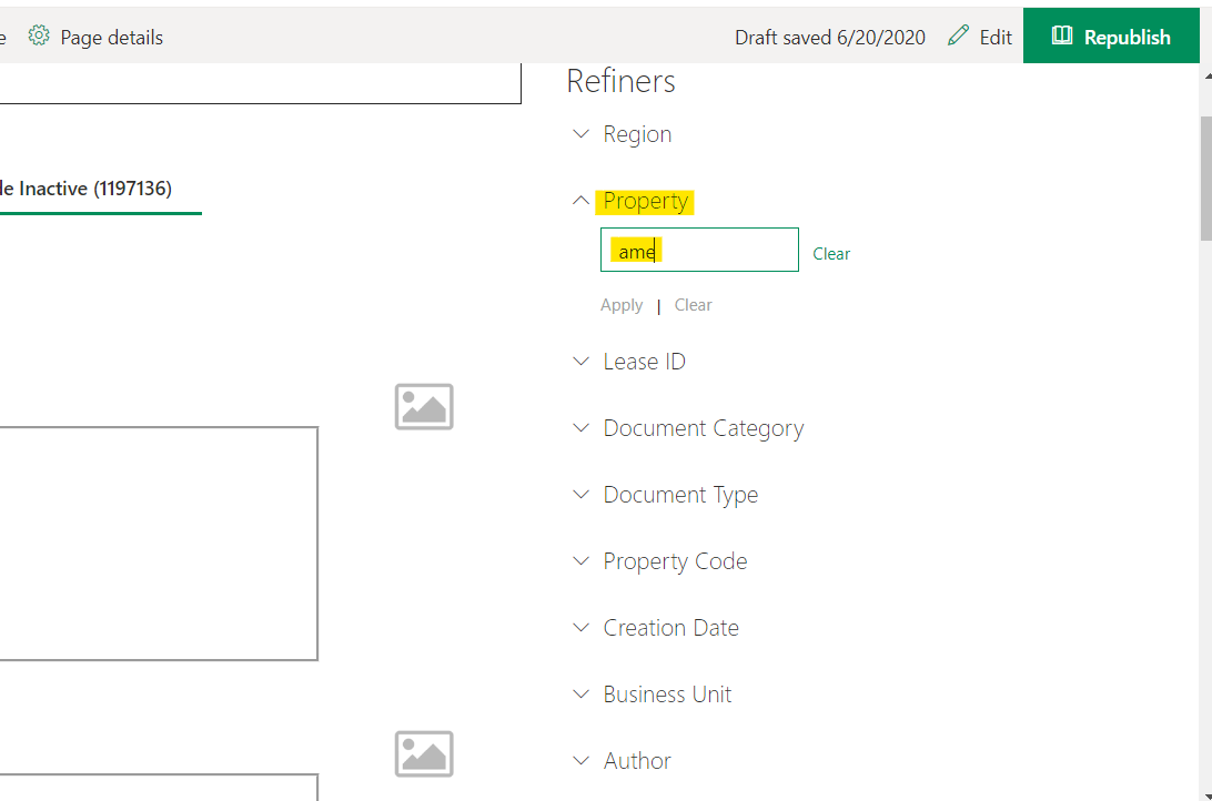 SharePoint Online Modern Search Vertical Refiners Showing Only 100 ...