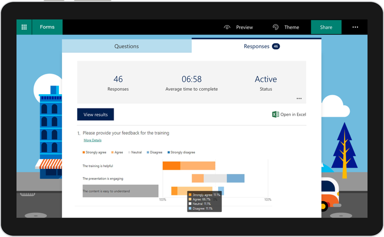 Use the Likert, a new survey question type in Microsoft Forms ...