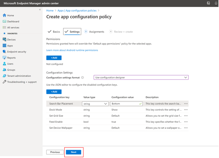 How to Setup Microsoft Launcher on Android Enterprise Fully Managed ...