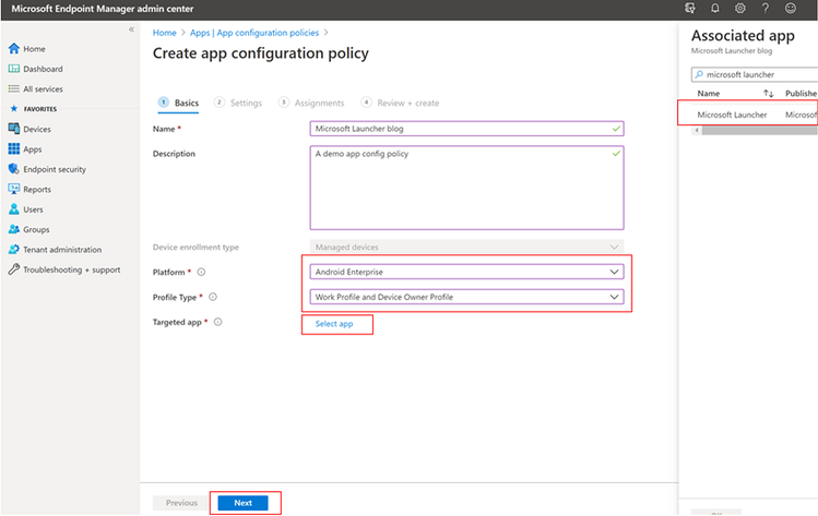 How to Setup Microsoft Launcher on Android Enterprise Fully Managed ...