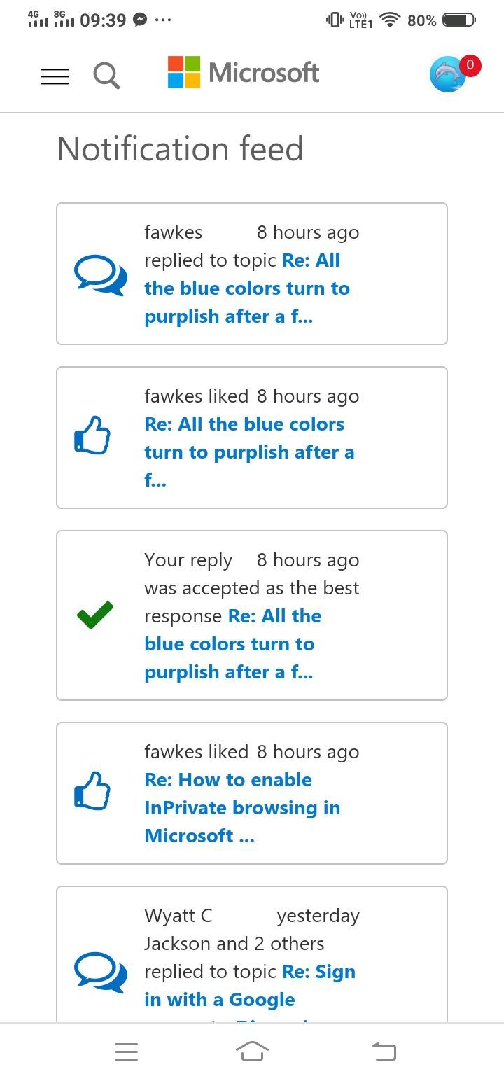 The notifications page on Mobile version of MSTC is disoriented ...