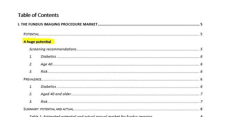 Word 2016: Adding free text to ToC, page numbers suppressed | Microsoft ...