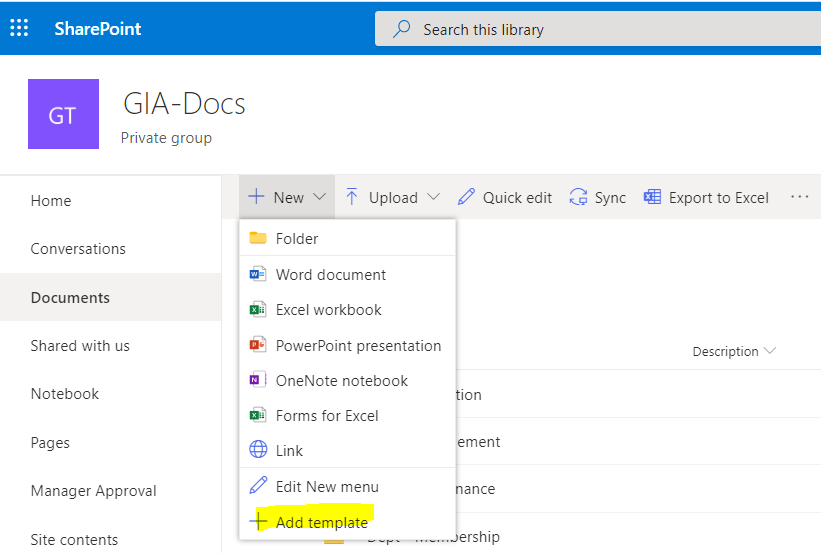 Custom Template in SharePoint | Microsoft Community Hub