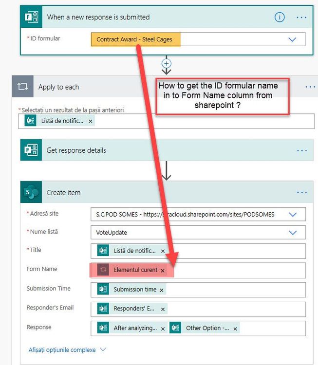 Power Automate, get Form Name in Sharepoint List | Microsoft Community Hub