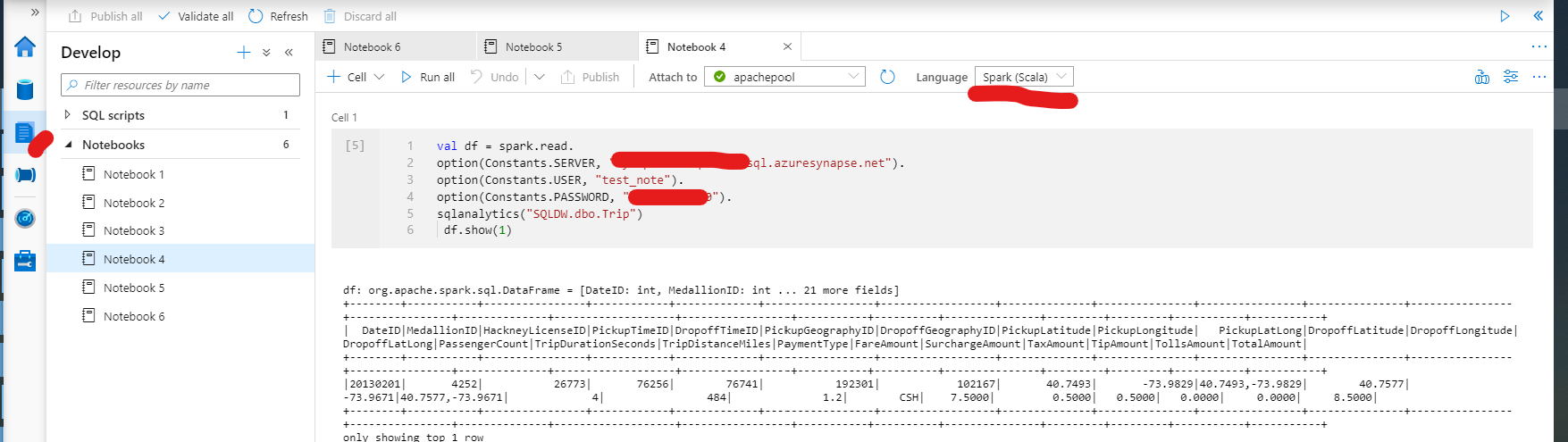 Spark Notebook error: Java.sql.SQLException:User does not have ...