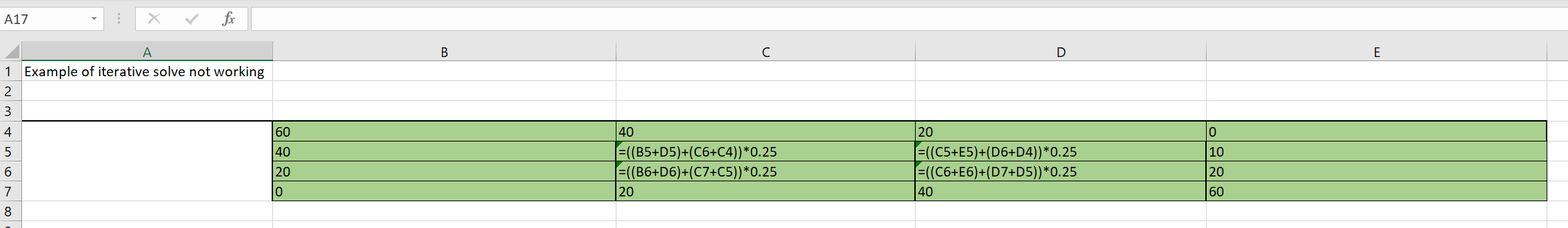 Enable iterative calculation not working | Microsoft Community Hub