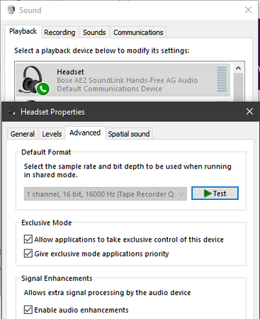 Volume fircibly adjusted on each call start | Microsoft Community Hub