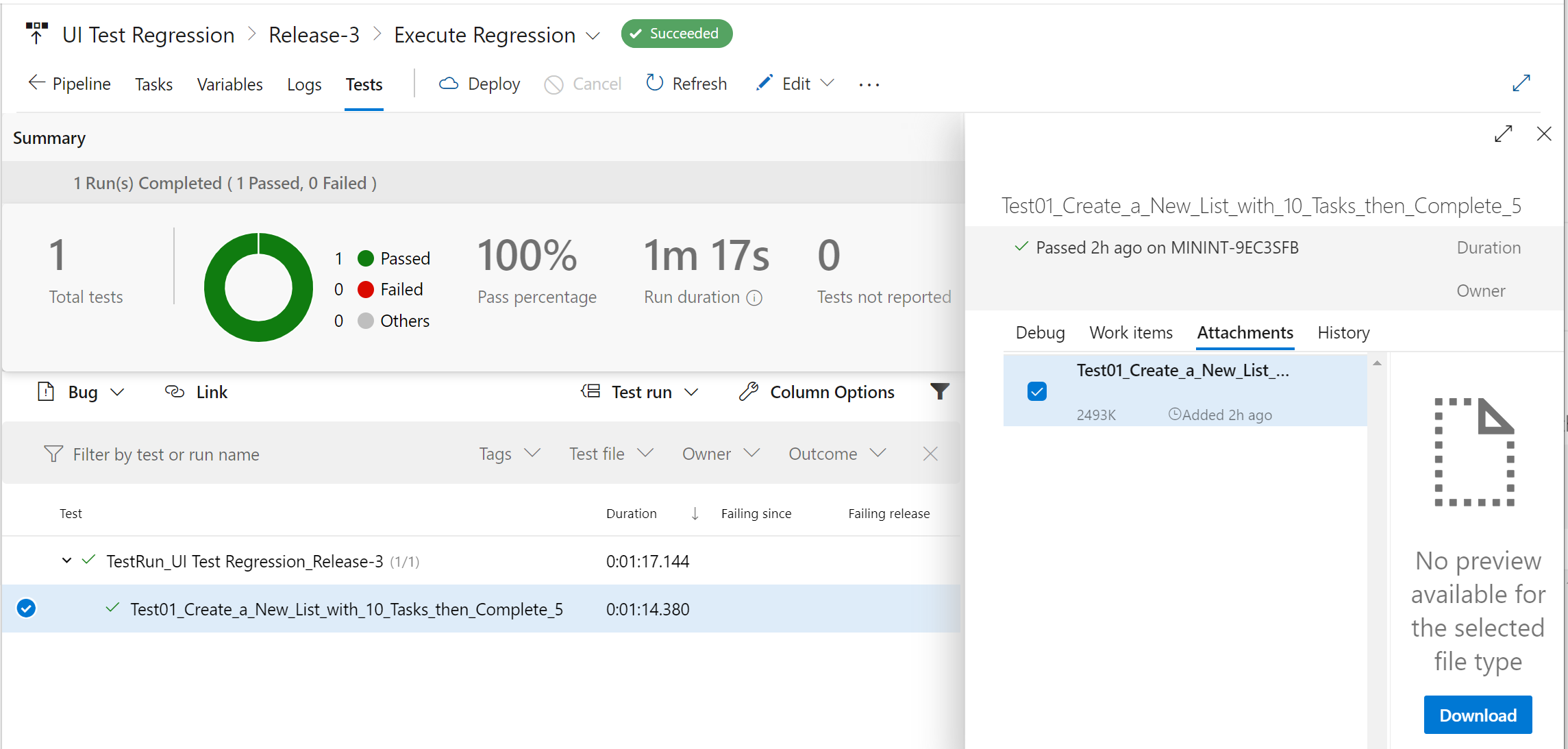 Advanced Logger for UI Test Automation using Azure DevOps