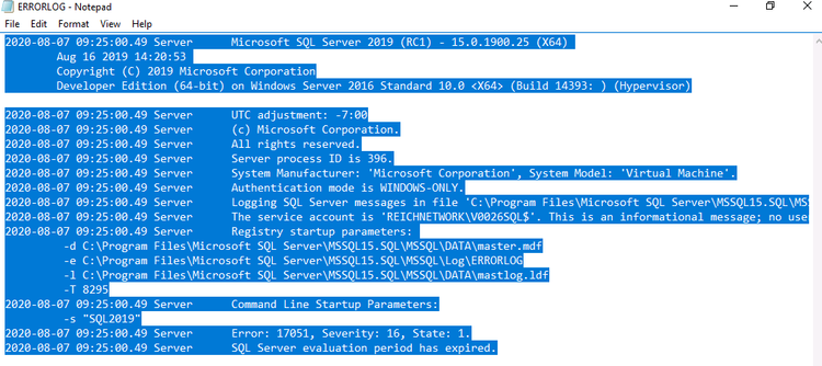 Sql 2019 Fails To Start Error 17051 Microsoft Community Hub 