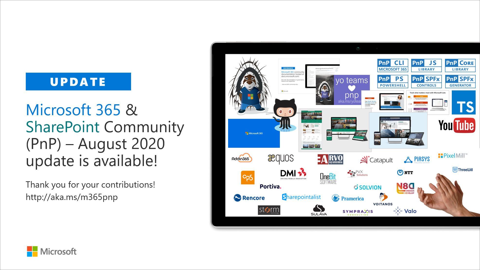 SharePoint Community (PnP) – August 2020 update