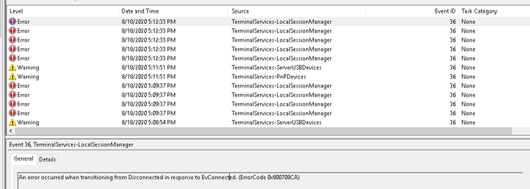 Remote Desktop Disconnects Users | Microsoft Community Hub