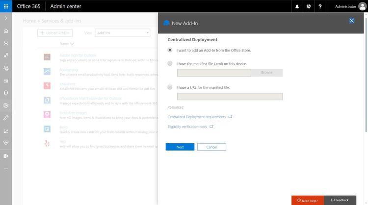 Centralized Deployment for Outlook add-ins will now be generally available | Microsoft Community Hub
