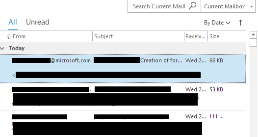 Previous Outlook layout | Microsoft Community Hub
