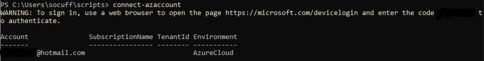 PowerShell Connect-AzAccount error Failed to acquire token silently