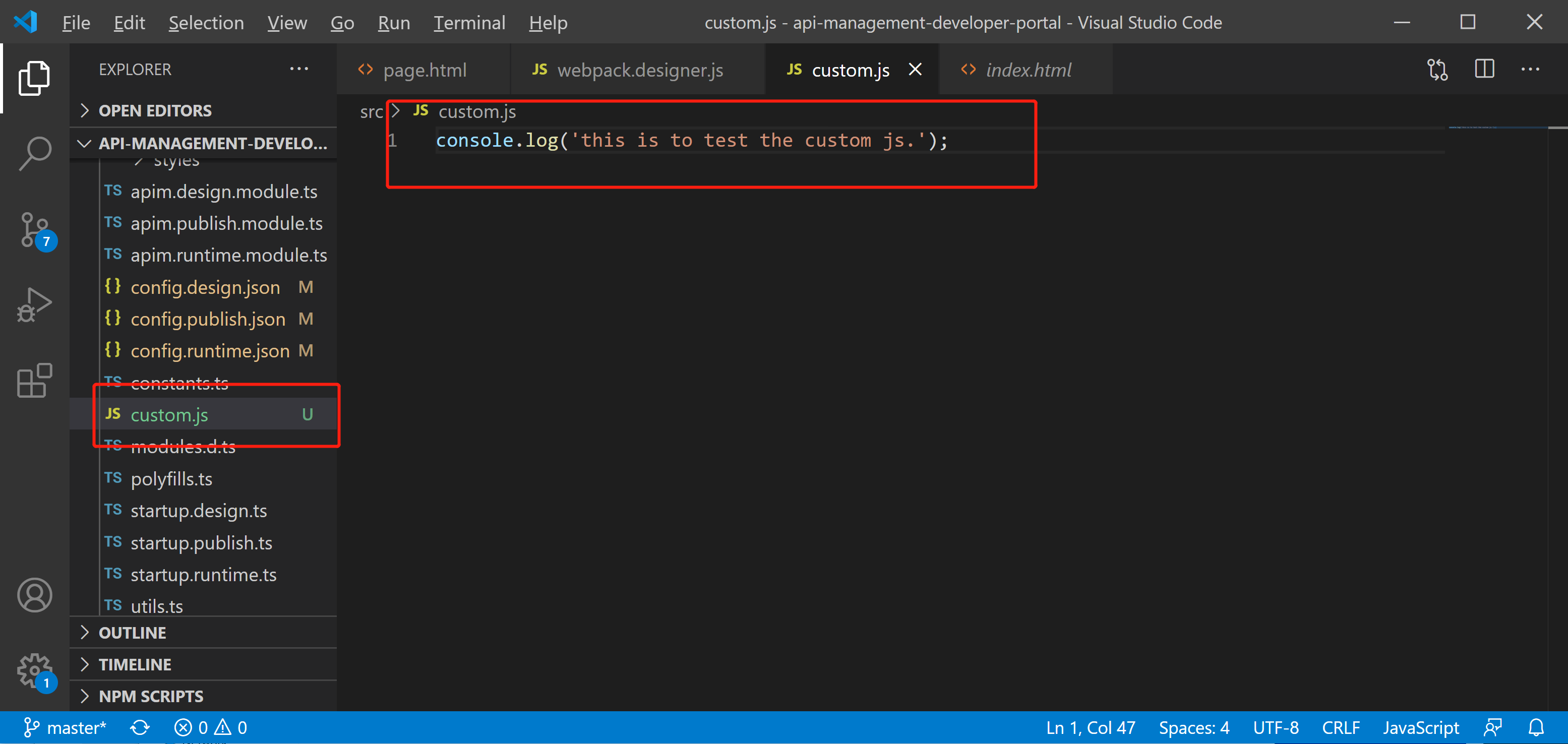 How to add custom JavaScript file into Self-hosted developer portal ...