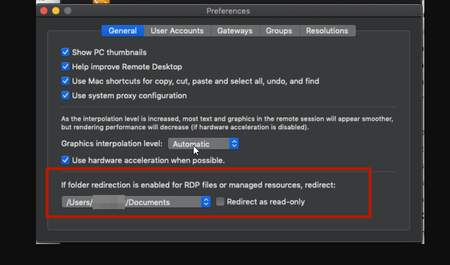 \\tsclient is empty on Mac Microsoft Remote Desktop | Microsoft ...