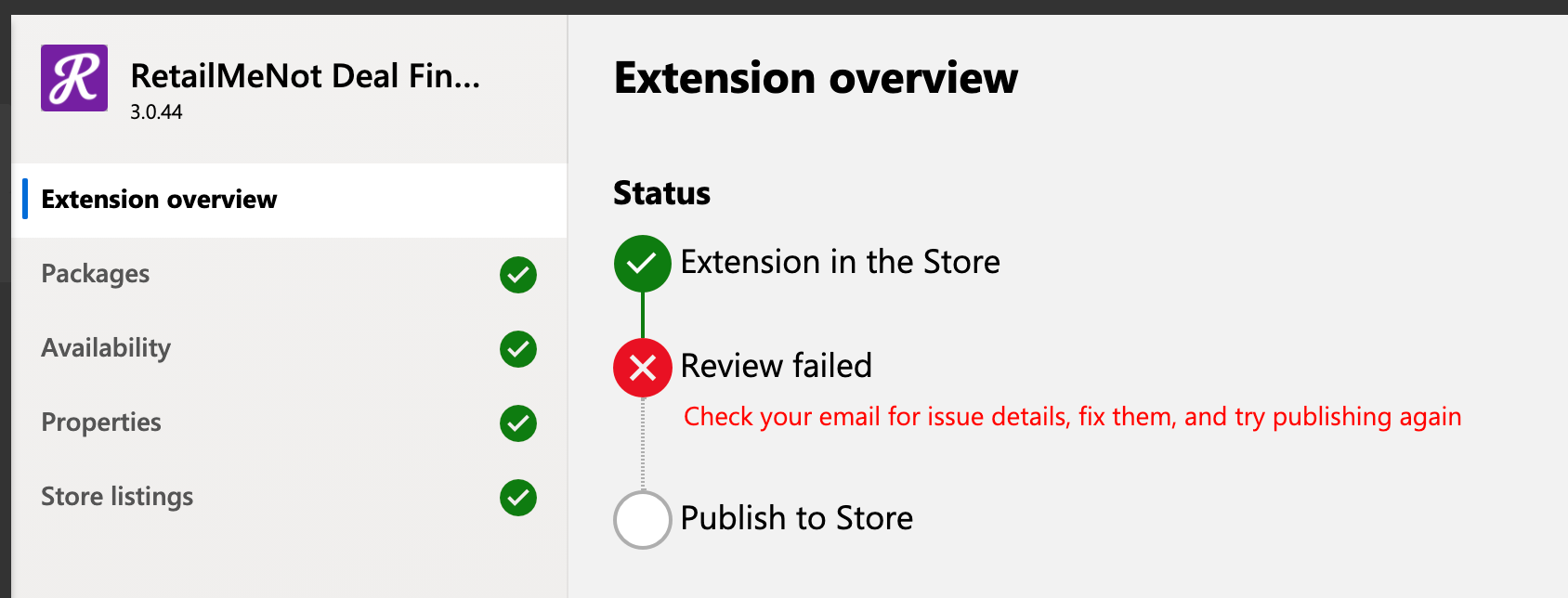 Microsoft Edge Browser Extension Review failed | Microsoft Community Hub