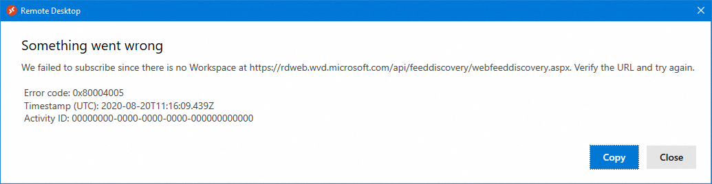 WVD Desktop client behind proxy | Microsoft Community Hub